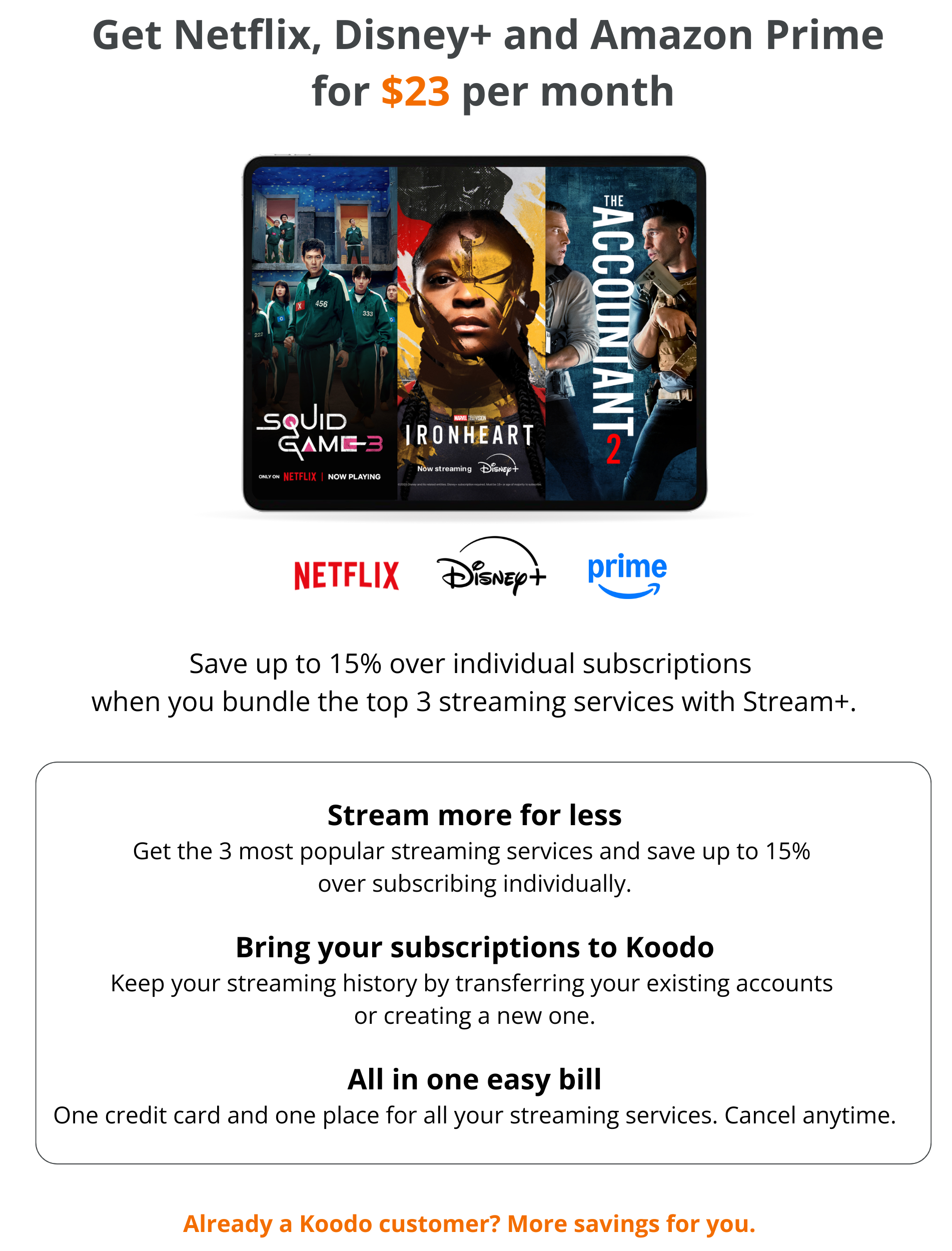 Koodo Stream+ - Mascon