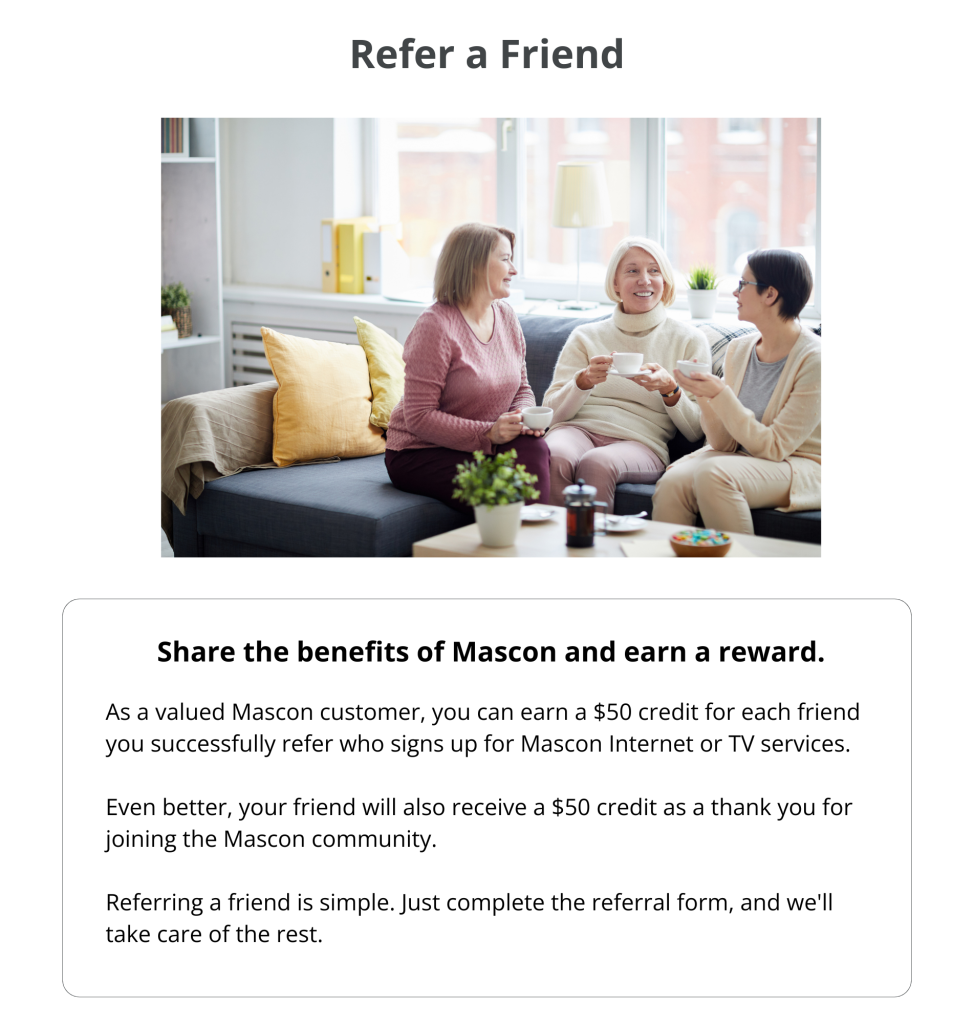 Refer a Friend - Mascon